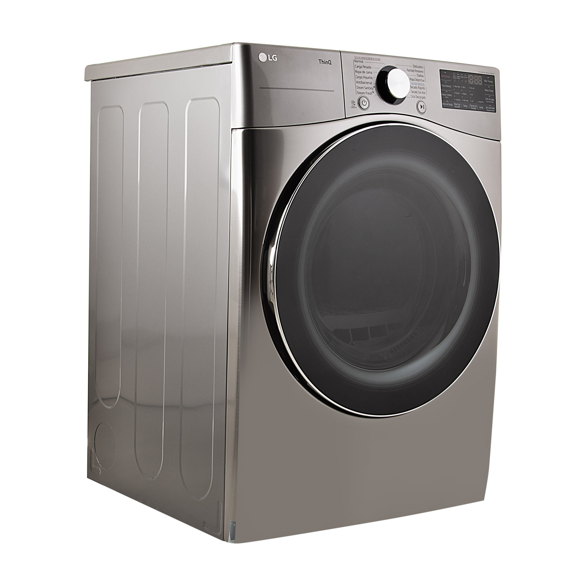 LG Secadora Eléctrica Carga Frontal DF22VV2SBRE Silver con Smart ThinQ ...