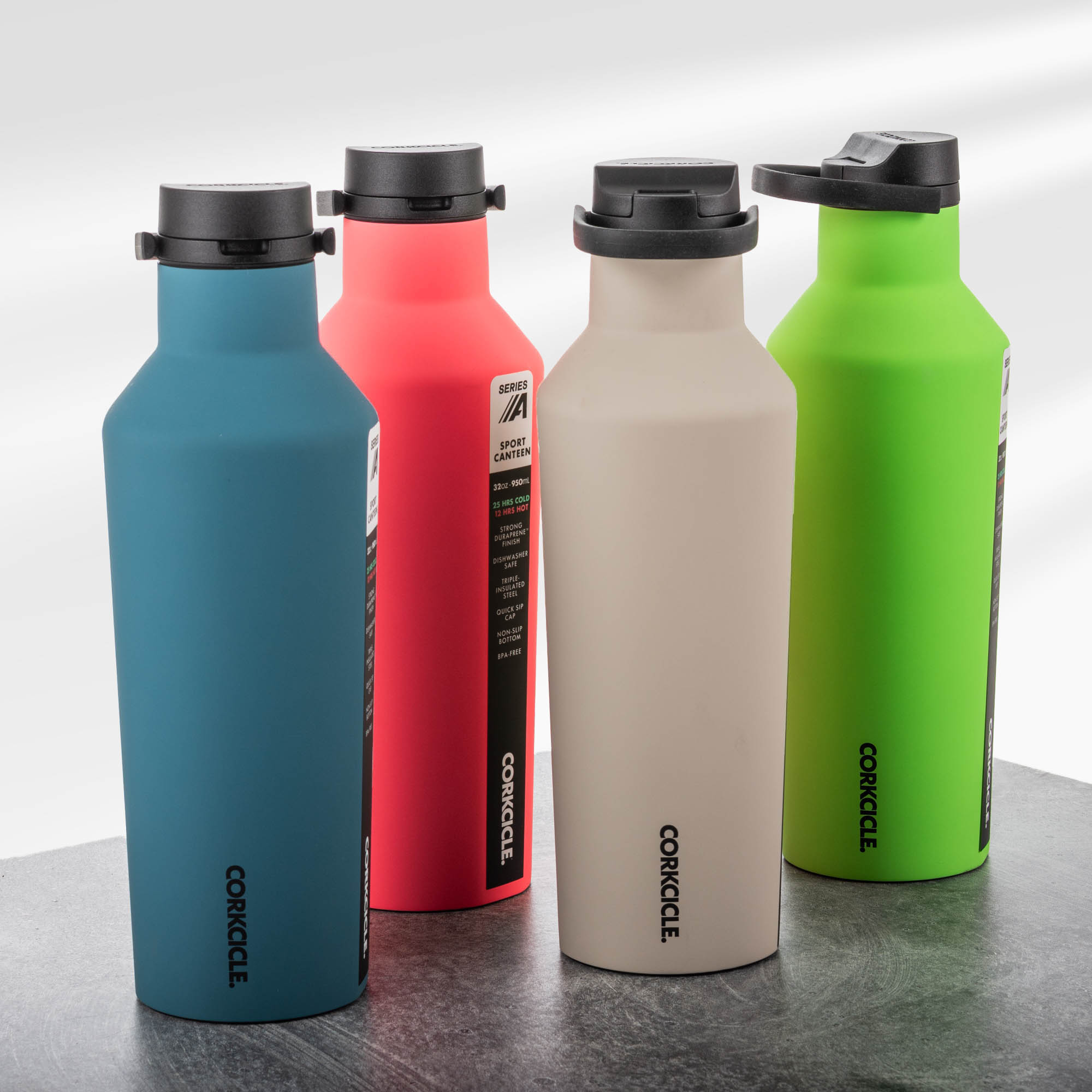Corkcicle Botella Tomatodo Térmica Canteen Latte con Tapa y agarradera ...