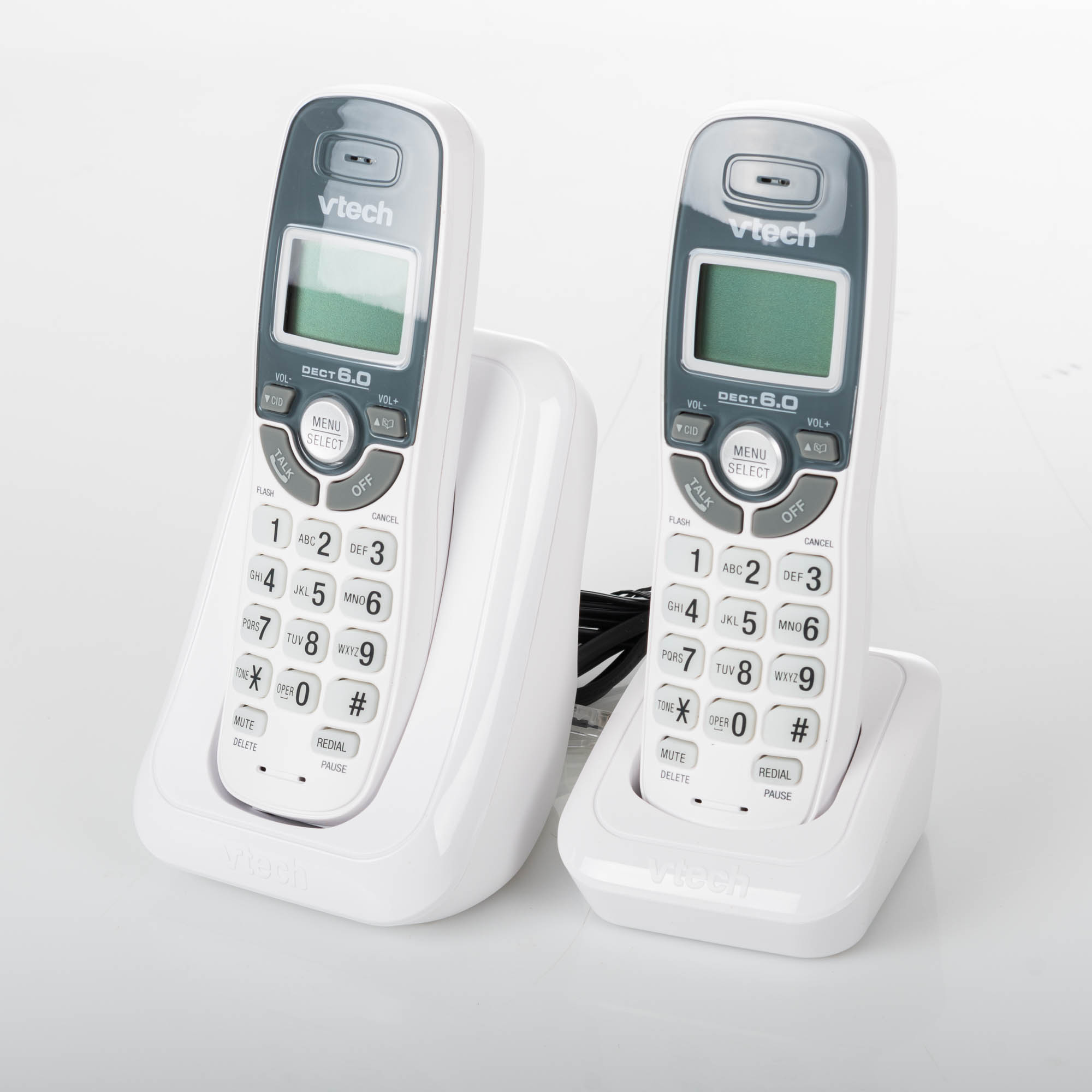 Vtech Teléfono Inalámbrico CS6114 Negro con 2 Bases, Identificador ... Vtech Teléfono Inalámbrico CS6114 Negro con 2 Bases, Identificador ...