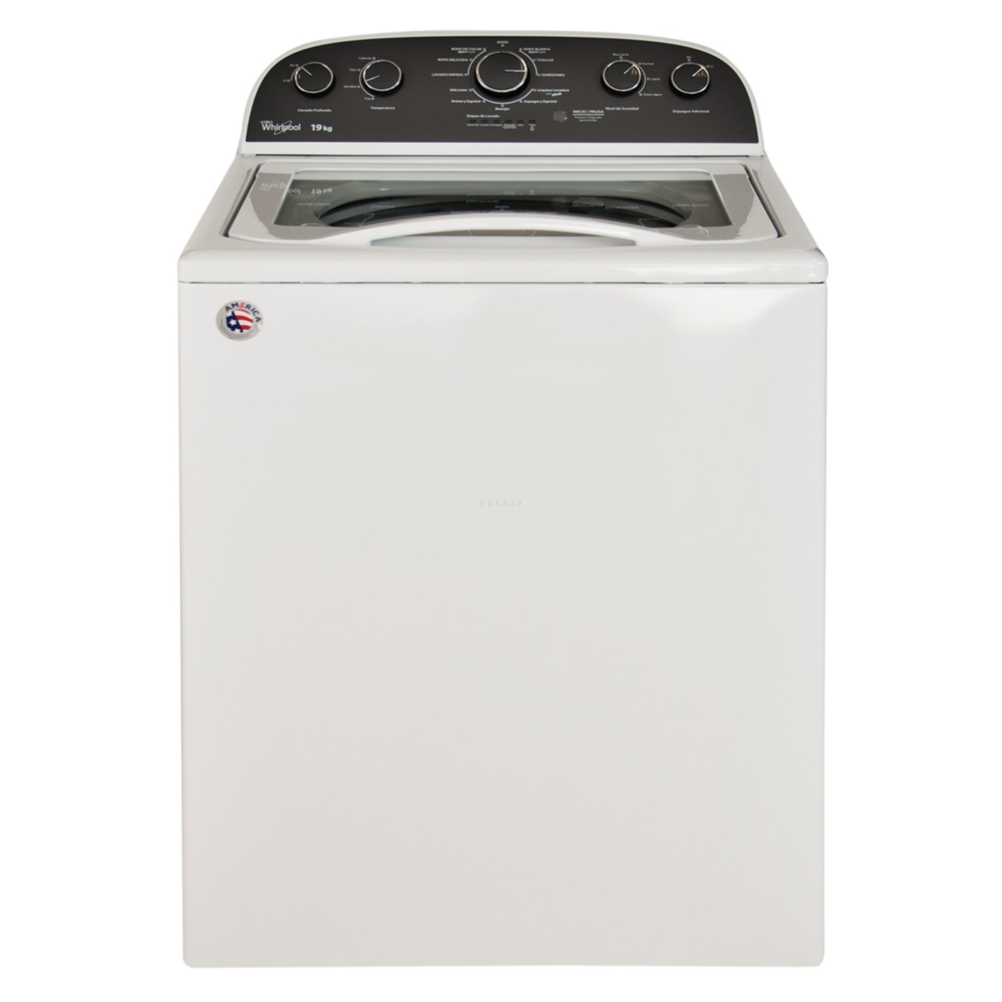 Whirlpool Lavadora Agipeller P5-7MWTW1955EW Blanco con Ciclos ...