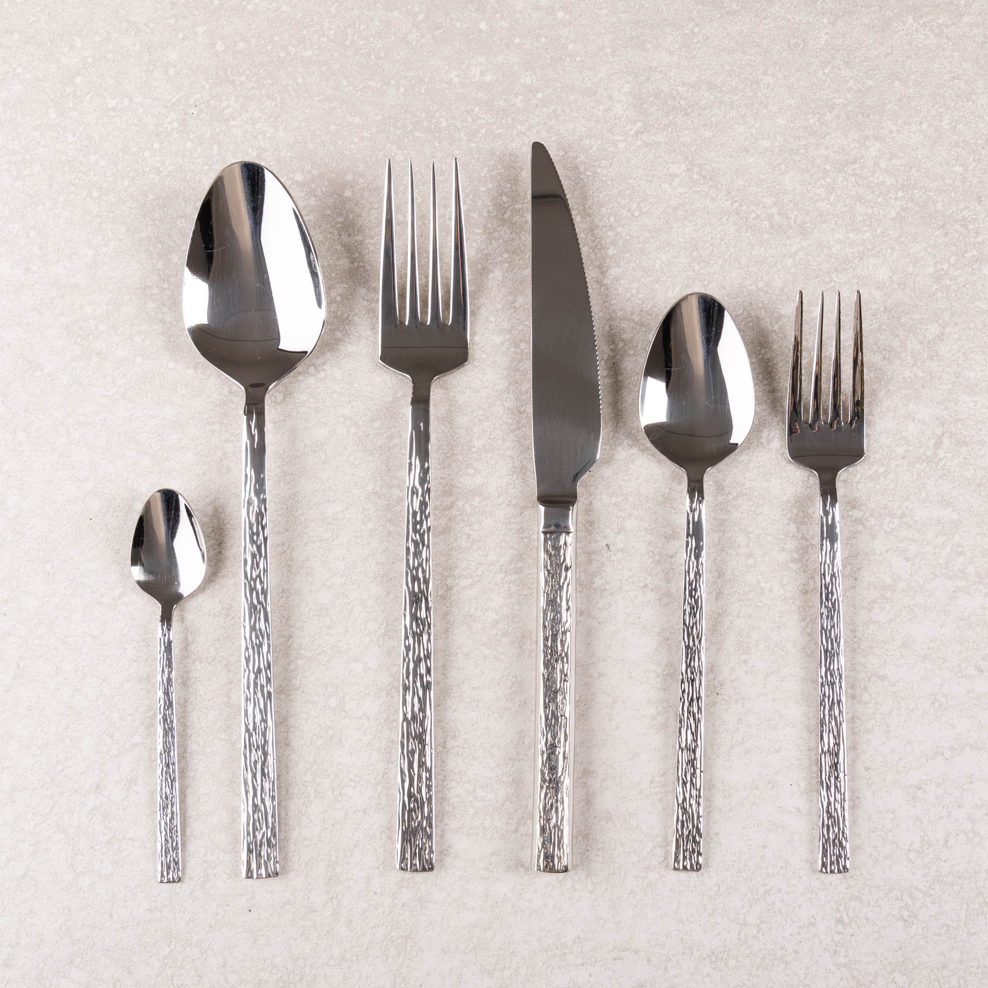 Juego de 72 Cubiertos Labrado Buse Punta Cuadrada Silver de Acero ...